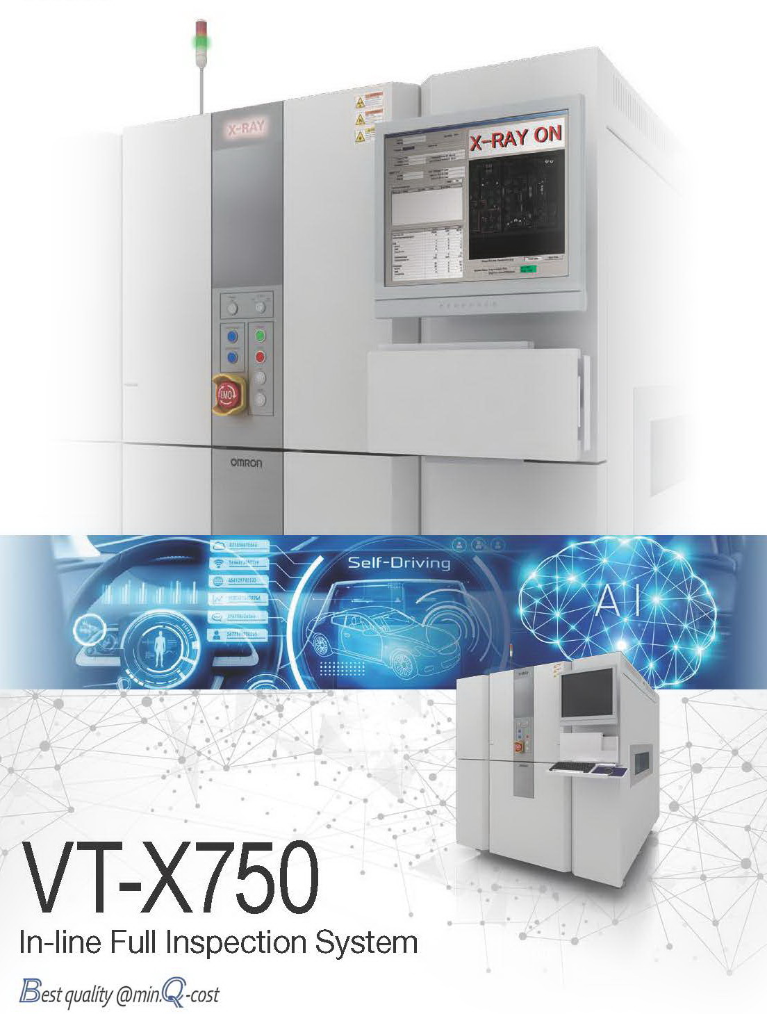 OMRON VT-X750 X-Ray CT inspection system - Dek,Heller,Samsung,Pactech ...